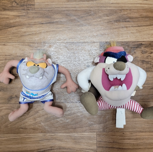 Warner Bros. | Toys | 2 Vintage Space Jam Taz Plush Pirate Plush | Poshmark